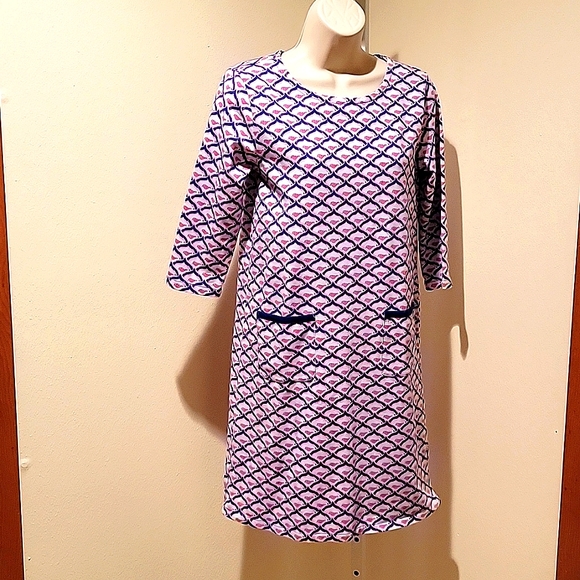 Vineyard Vines | Dresses | Vineyard Vines Whale Tail Printed Knit Dress ...